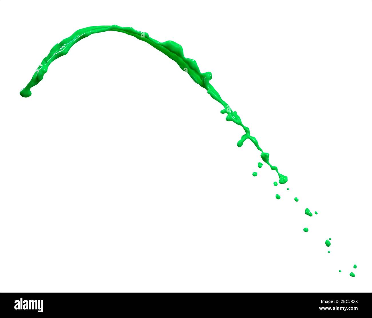 splendid green paint splash isolated on white background Stock Photo ...