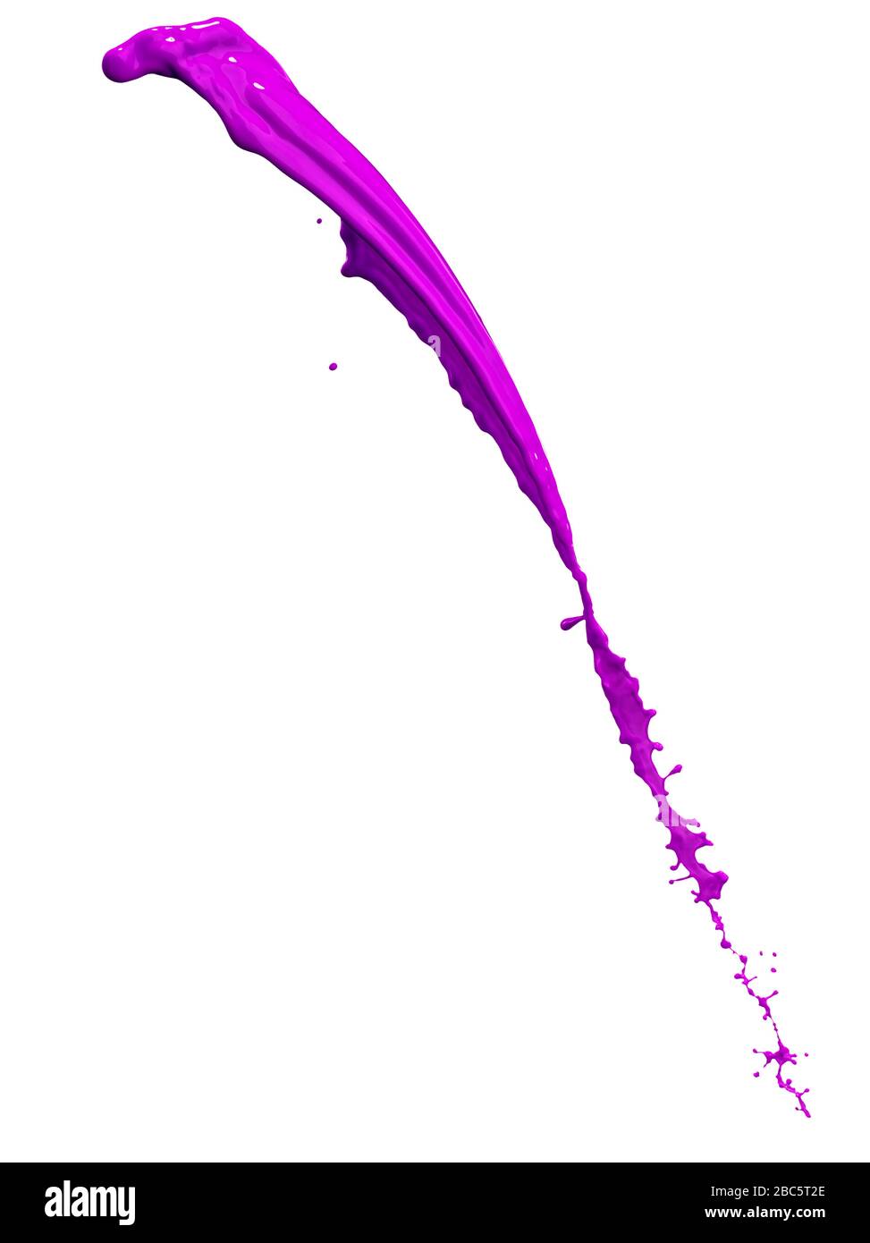 splendid purple paint splash isolated on white background Stock Photo ...