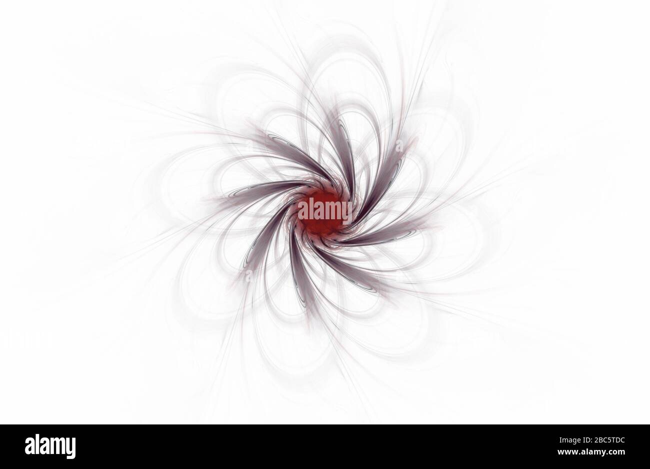 abstract aggressive fractal red black symmetric figure Stock Photo - Alamy