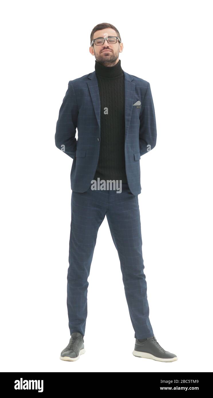 in full growth. portrait of a young successful man Stock Photo - Alamy