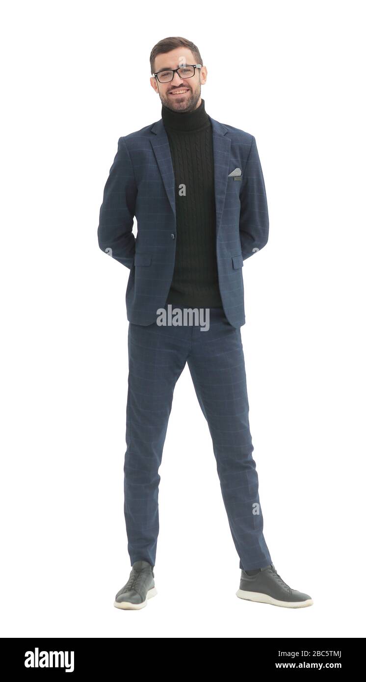 in full growth. portrait of a young successful man Stock Photo - Alamy