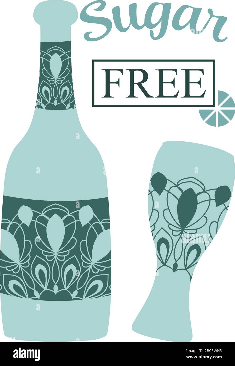 Bondi blue unique color of angela Glass and bottle for party ...