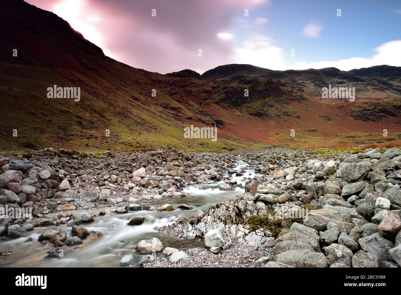 Crinkle Gill waterfall above Oxendale Beck Stock Photo - Alamy