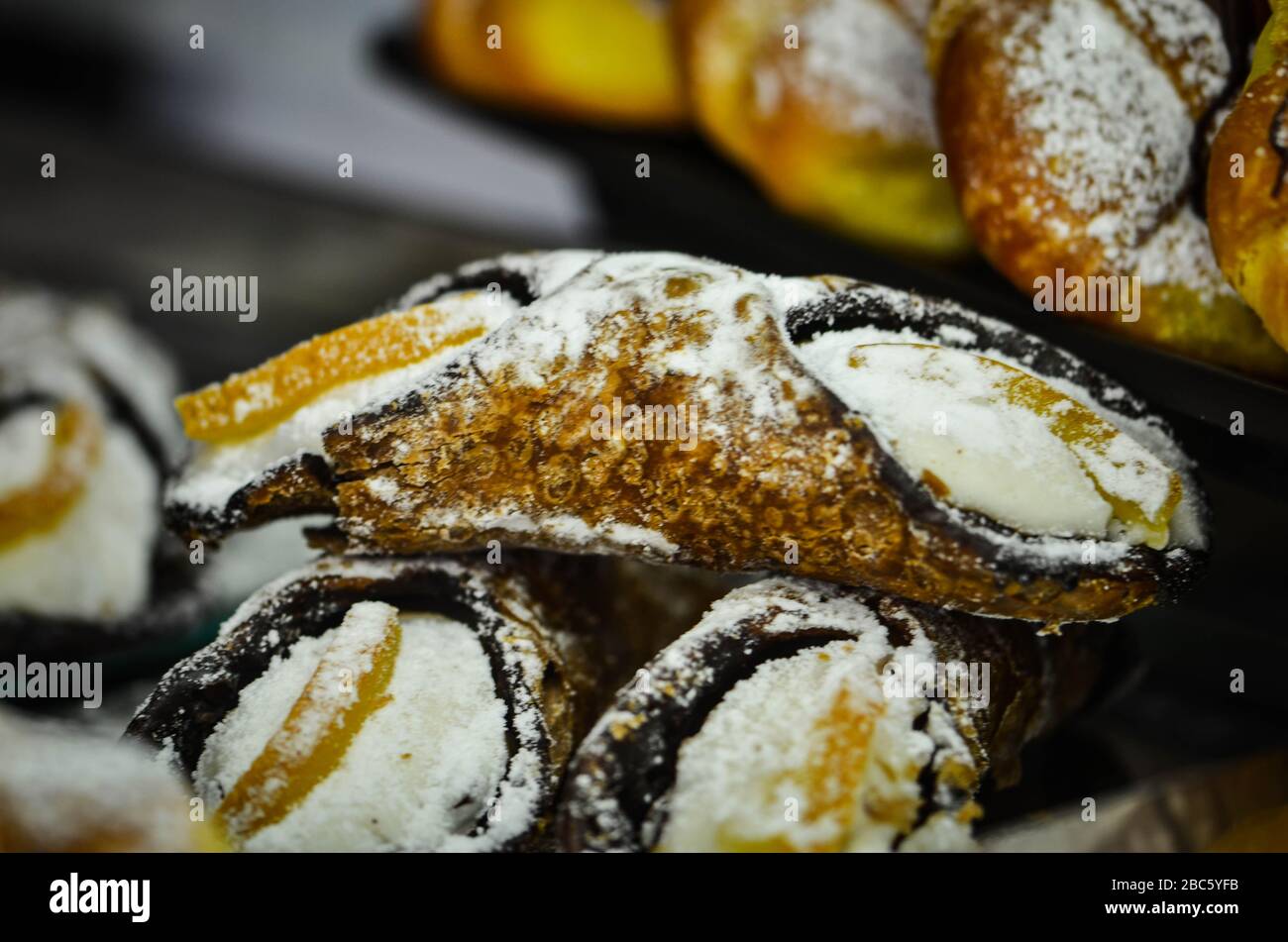 delicious italian pastry & mini cakes Stock Photo - Alamy