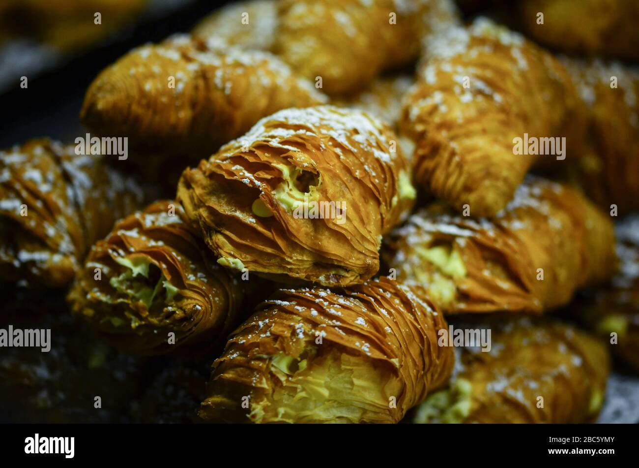 delicious italian pastry & mini cakes Stock Photo - Alamy