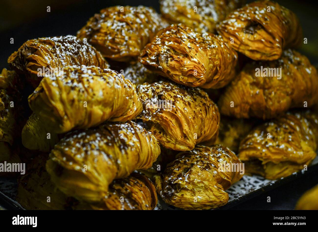 delicious italian pastry & mini cakes Stock Photo - Alamy