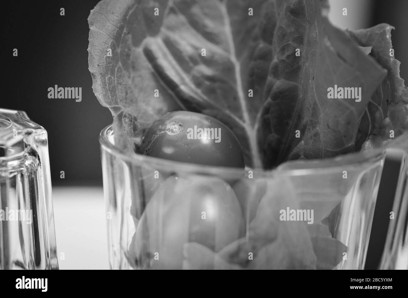 mix fresh lettuce close up view Stock Photo - Alamy