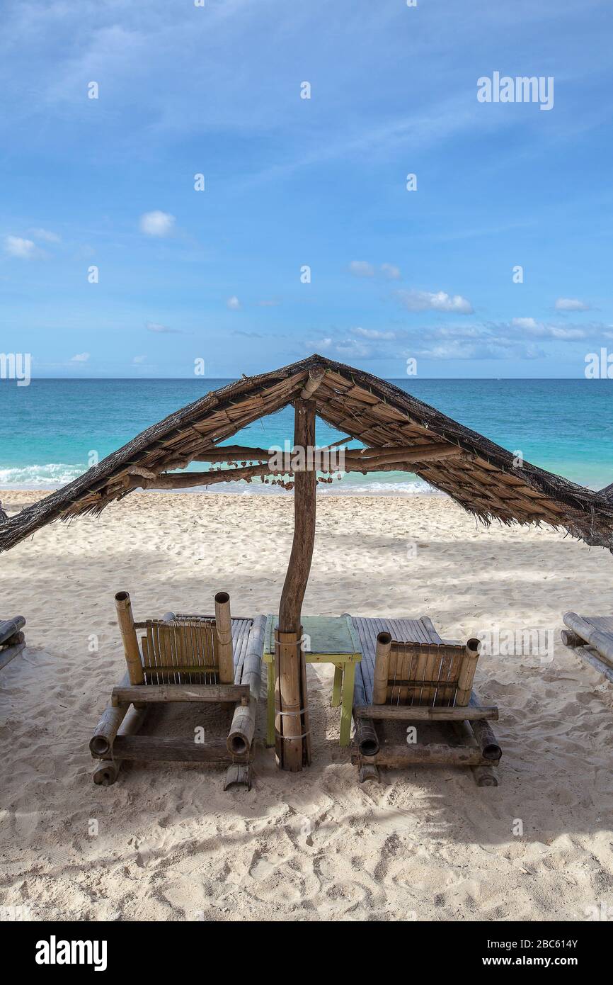 Boracay Island beautiful beach puka shell beach, Philippines Stock ...