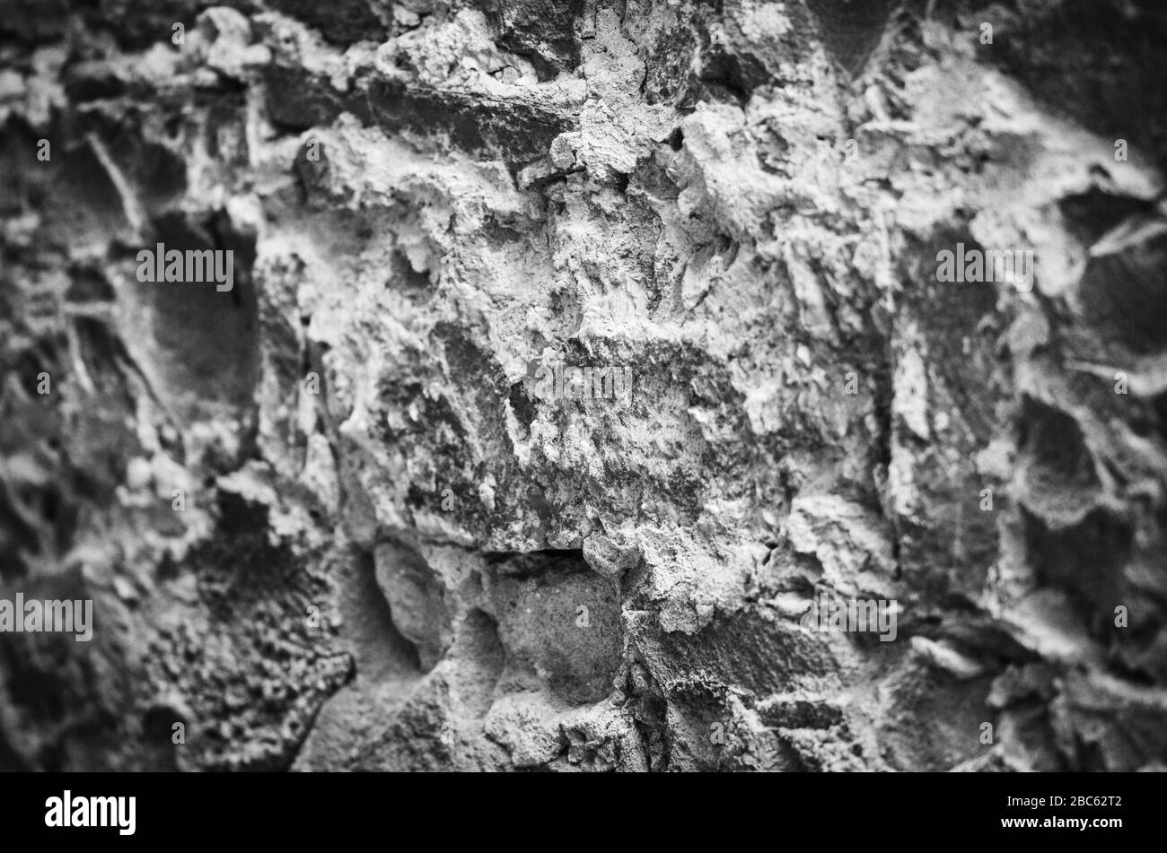 designed bricks & stone wall - close up view within the historical ...