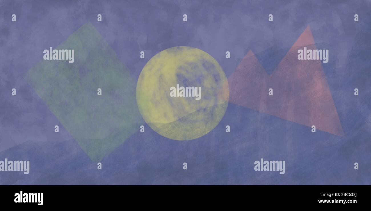 Abstract color geometrical pastel background with shapes and figures ...