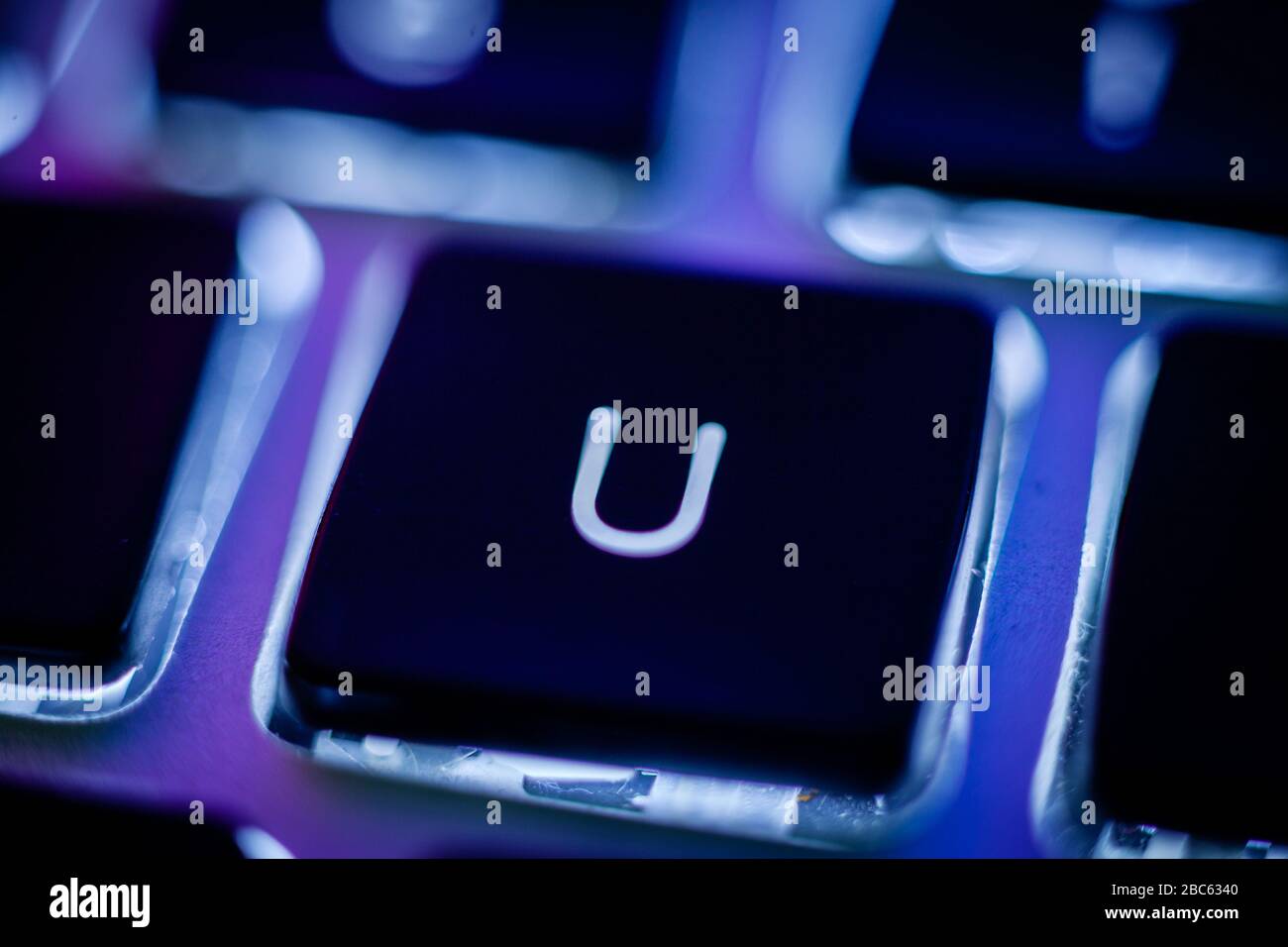 U letter close up hi-res stock photography and images - Alamy