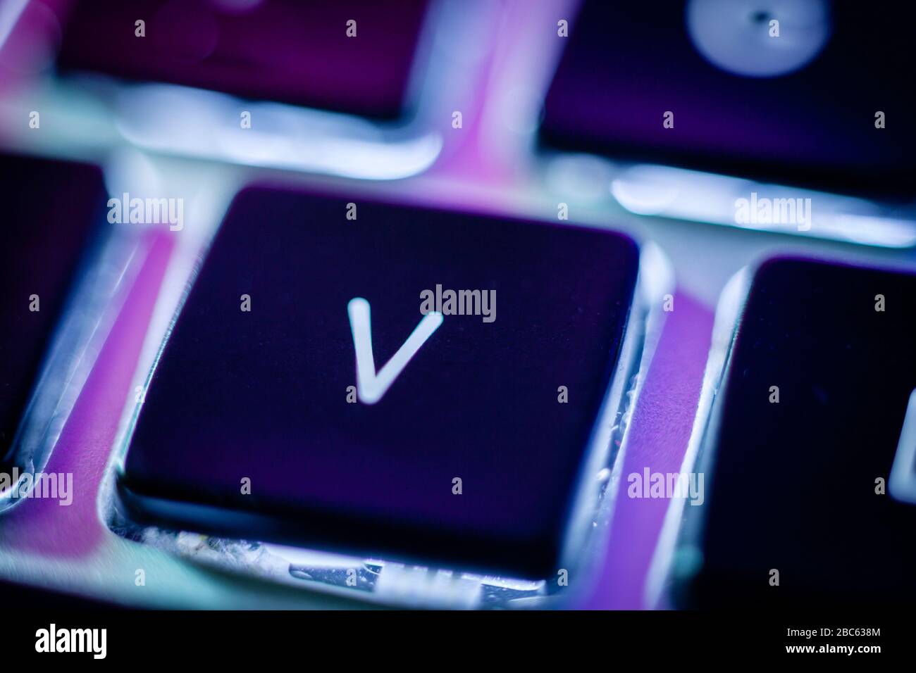 Keyboard of v hi-res stock photography and images - Alamy