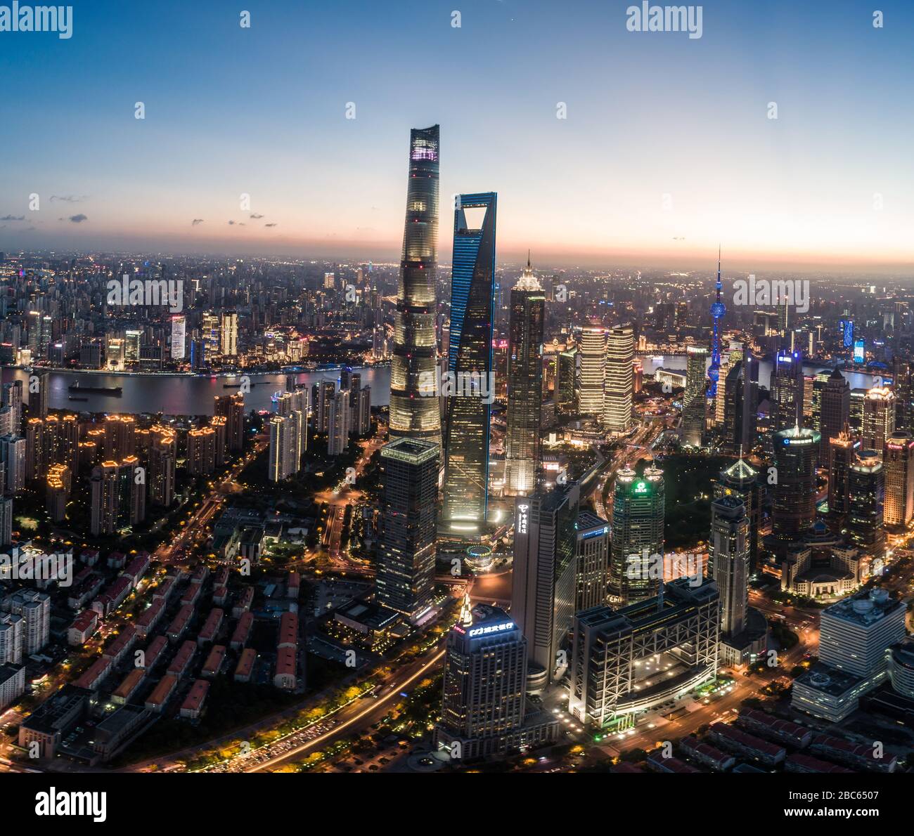 View of lujiazui financial district hi-res stock photography and images ...