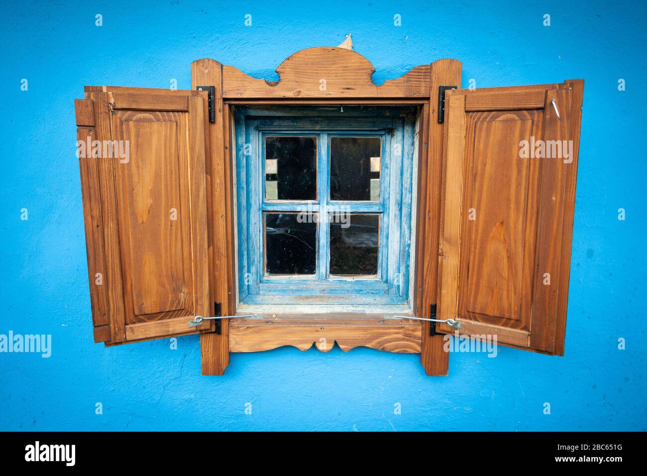 Old house window, beautiful simple design Stock Photo - Alamy