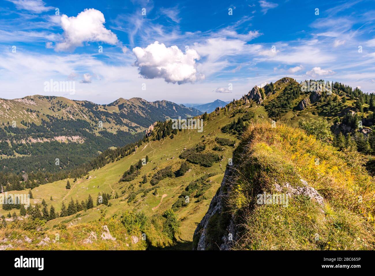Fantastic hike at Balderschwang in the Allgau Stock Photo - Alamy
