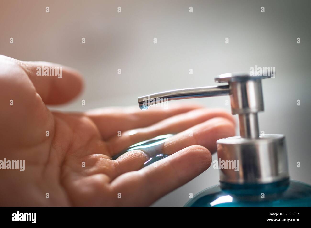 Using hand soap, important measure to prevent spreading diseases Stock ...