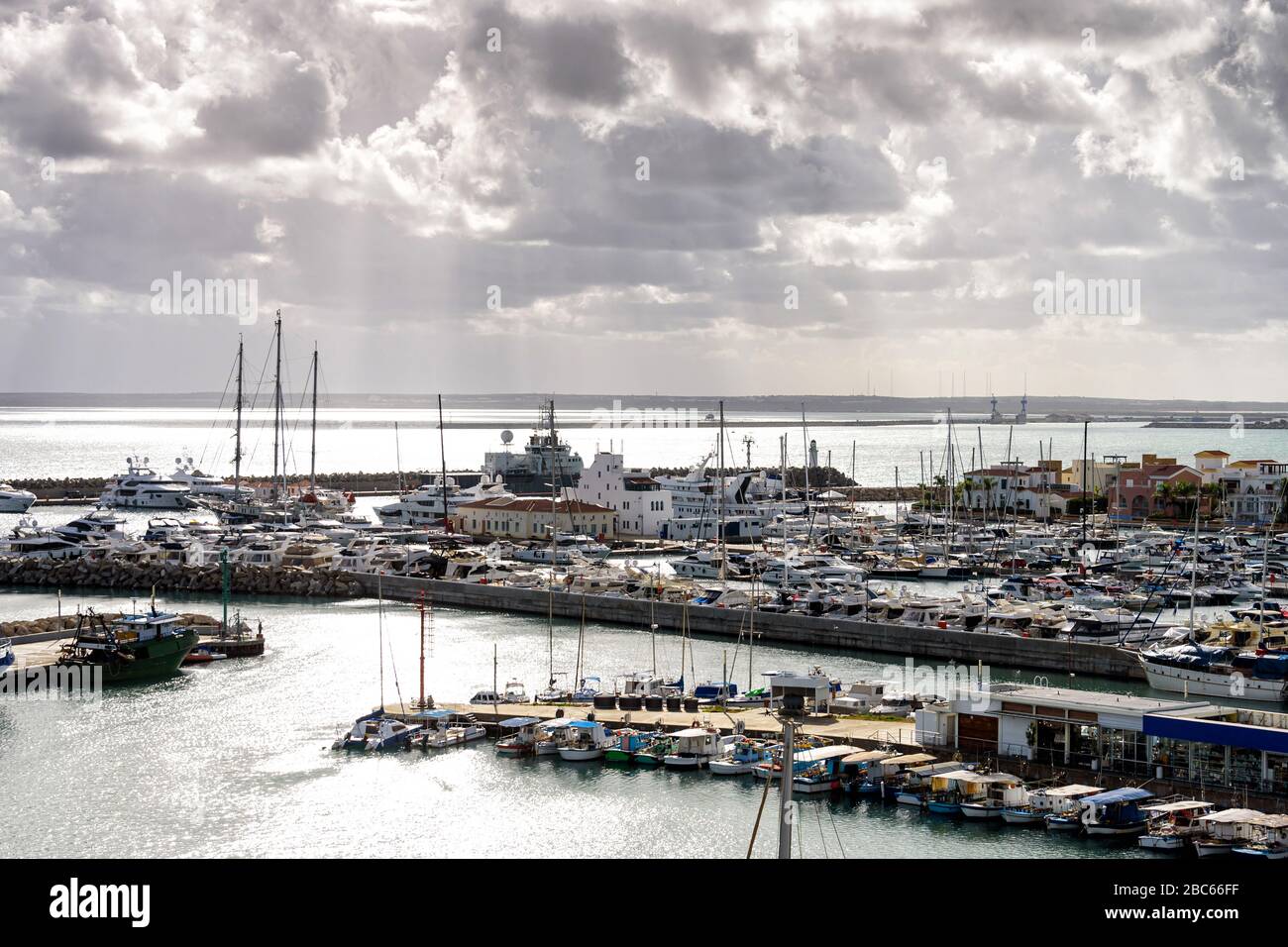 Fishing harbour and marina in Limassol, Cyprus Stock Photo - Alamy