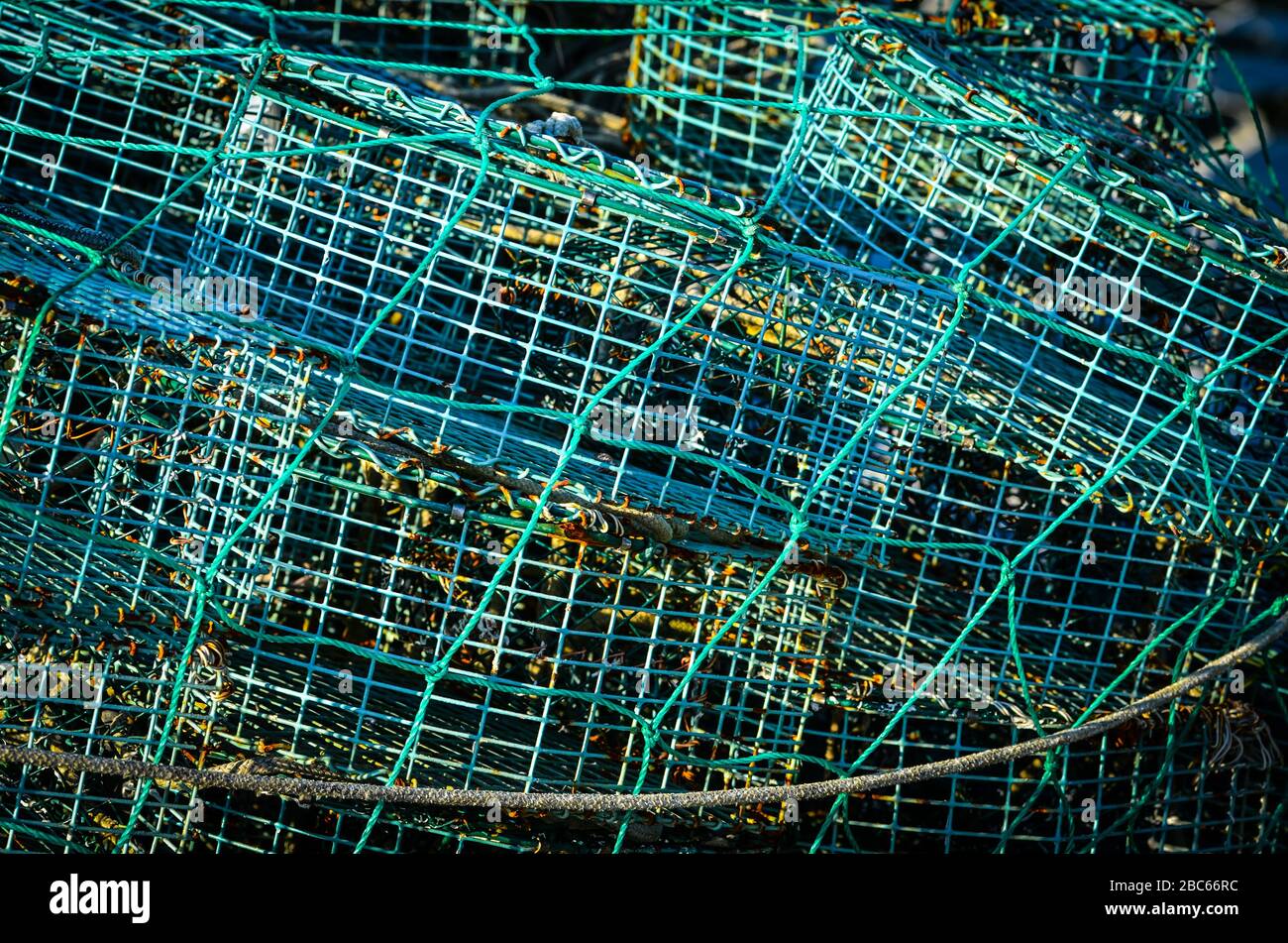 old harbour close up view - fishing ned, fishing boats & seaside view ...