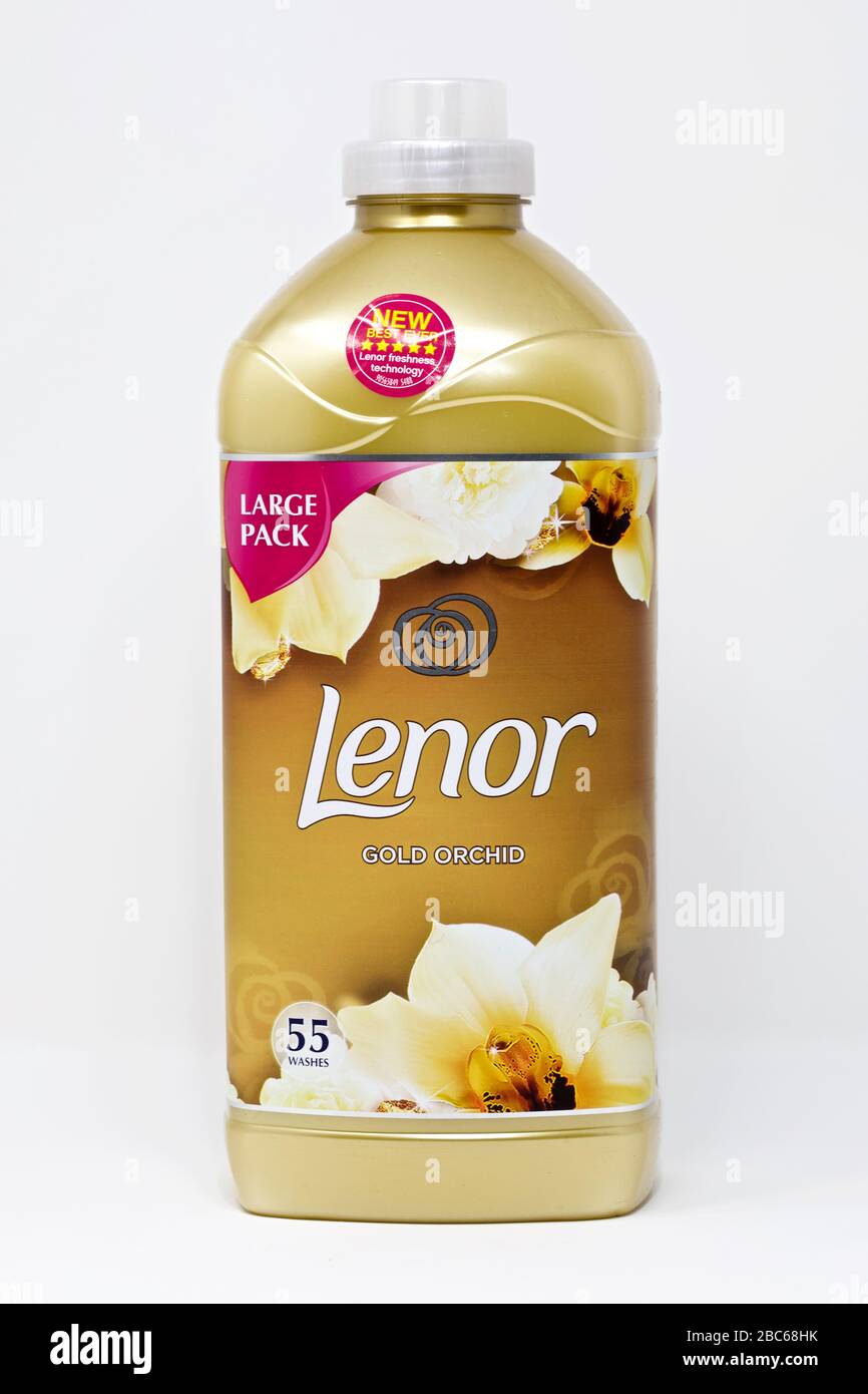 Lenor Fabric Conditioner Gold Orchid Scent Stock Photo - Alamy