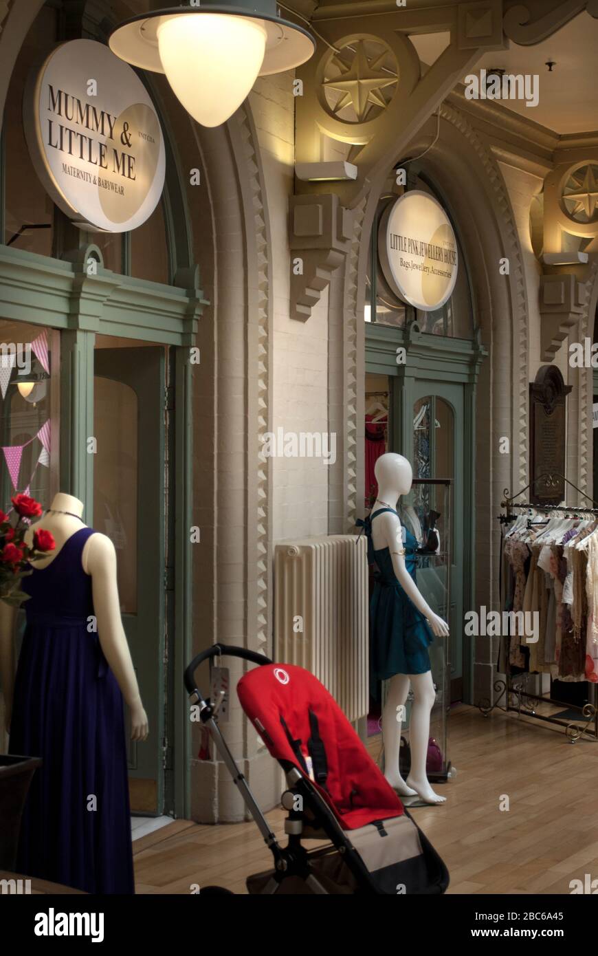 Shops in the Corn Market, Leeds Stock Photo - Alamy