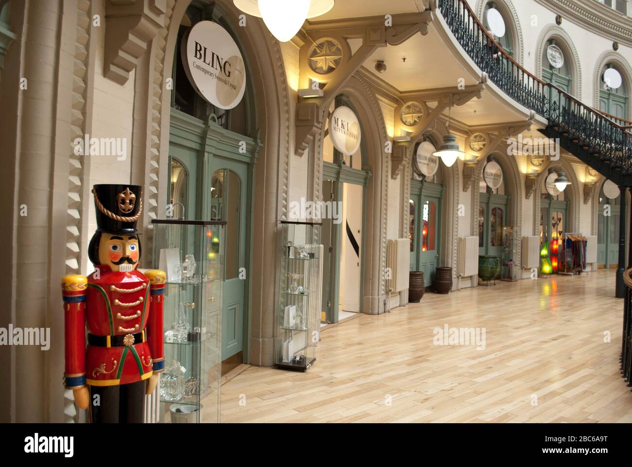 Shops in the Corn Market, Leeds Stock Photo - Alamy