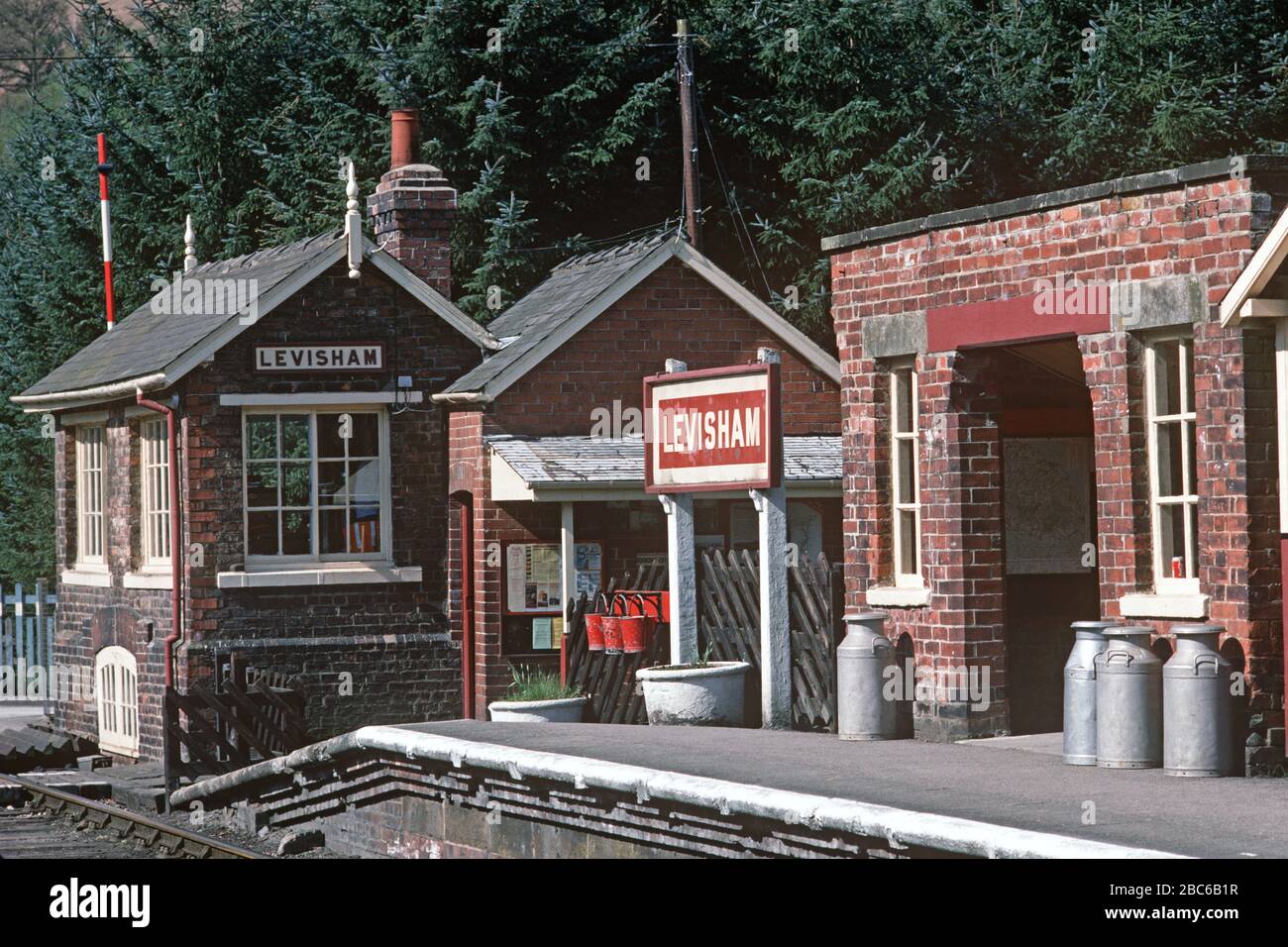 Levisham Station on the North Yorkshire Moors Railway, North Yorkshire ...