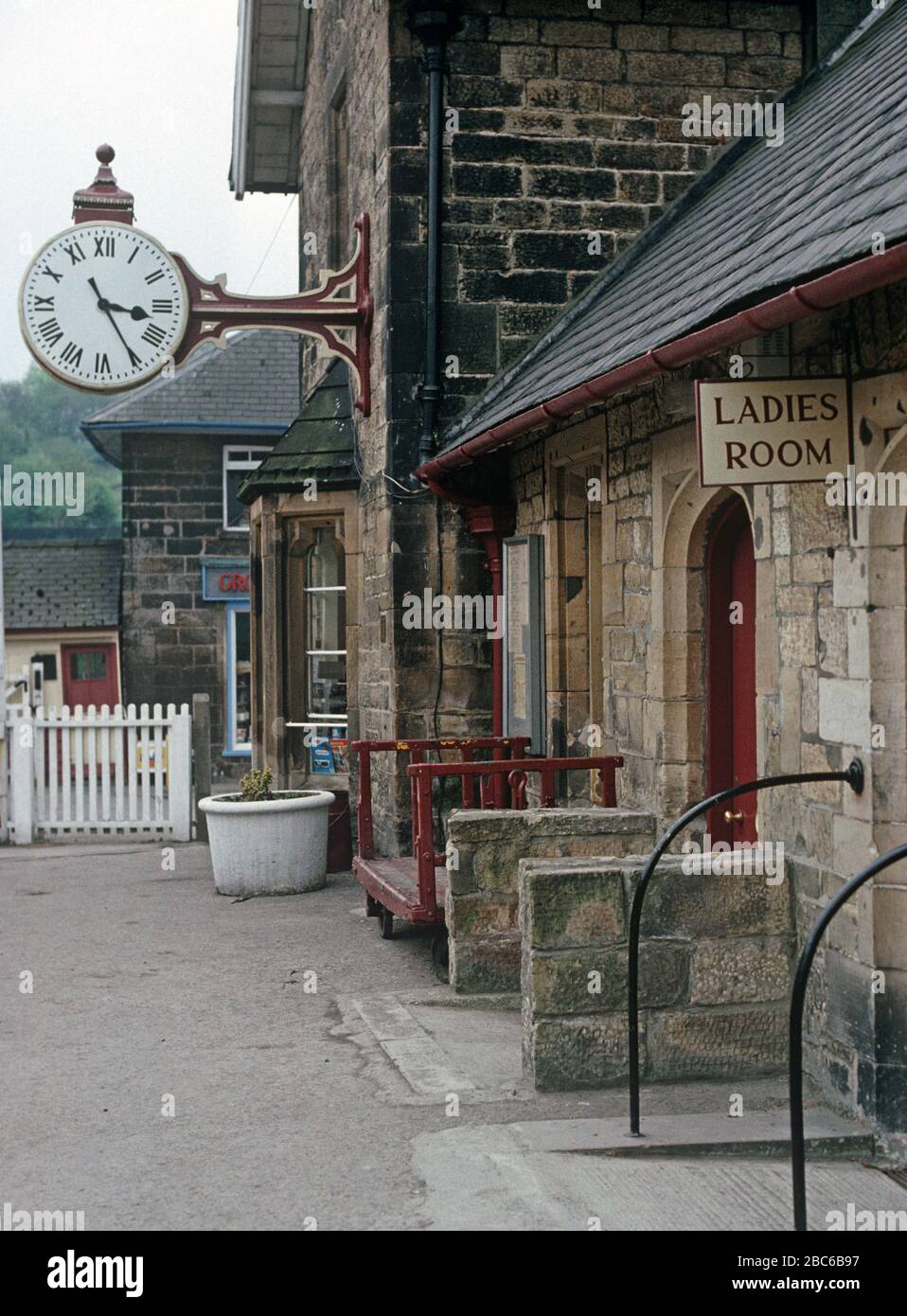 Levisham station on the North Yorkshire Moors Railway, North Yorkshire ...