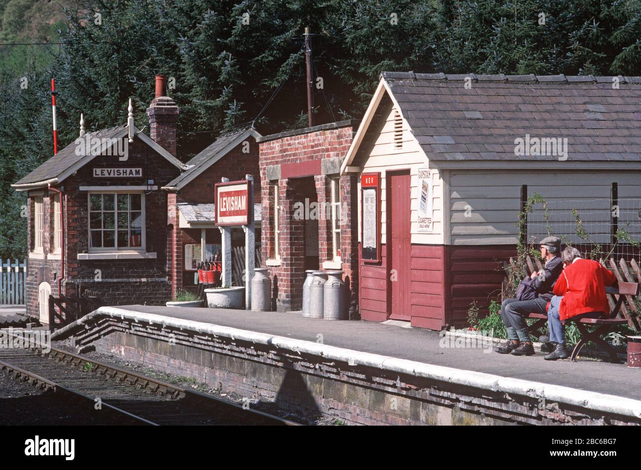 Levisham Station on the North Yorkshire Moors Railway, North Yorkshire ...
