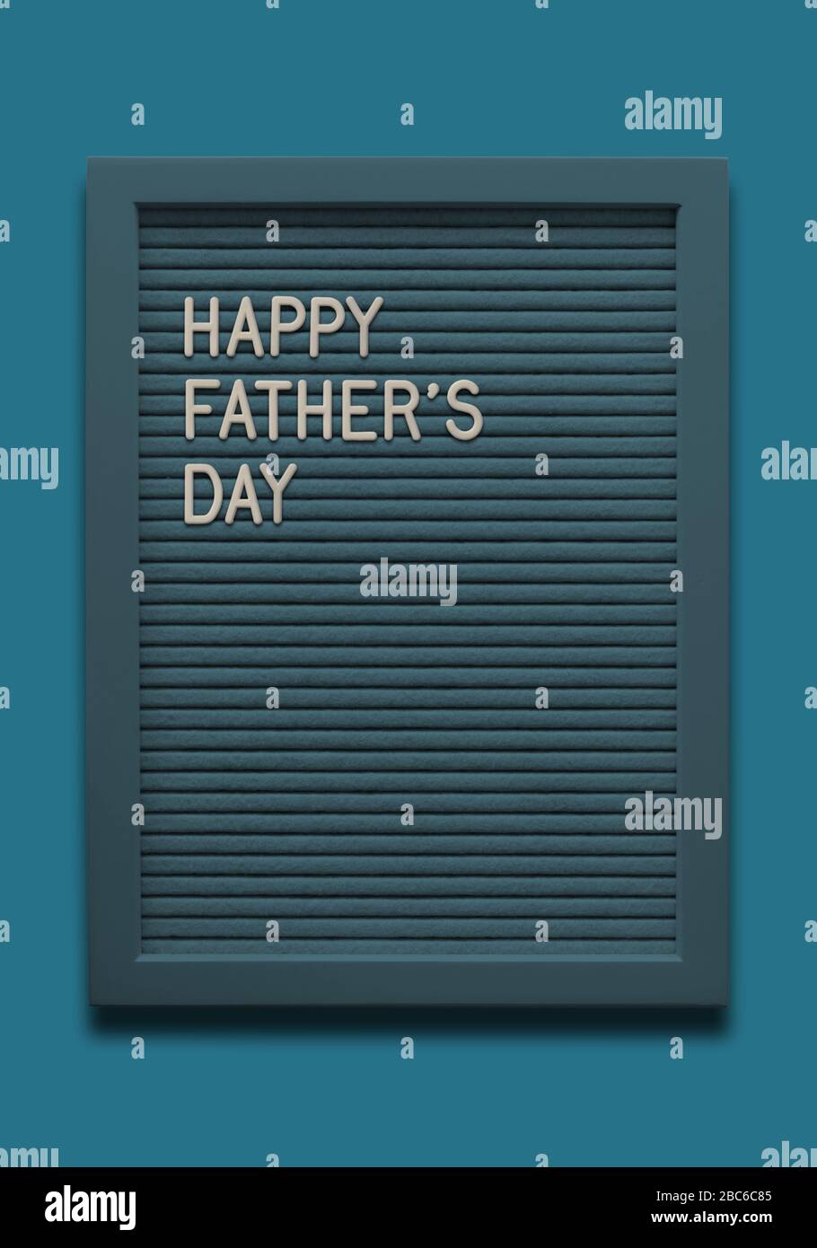 Blue Message board Happy fathers day on the blue background Stock Photo ...