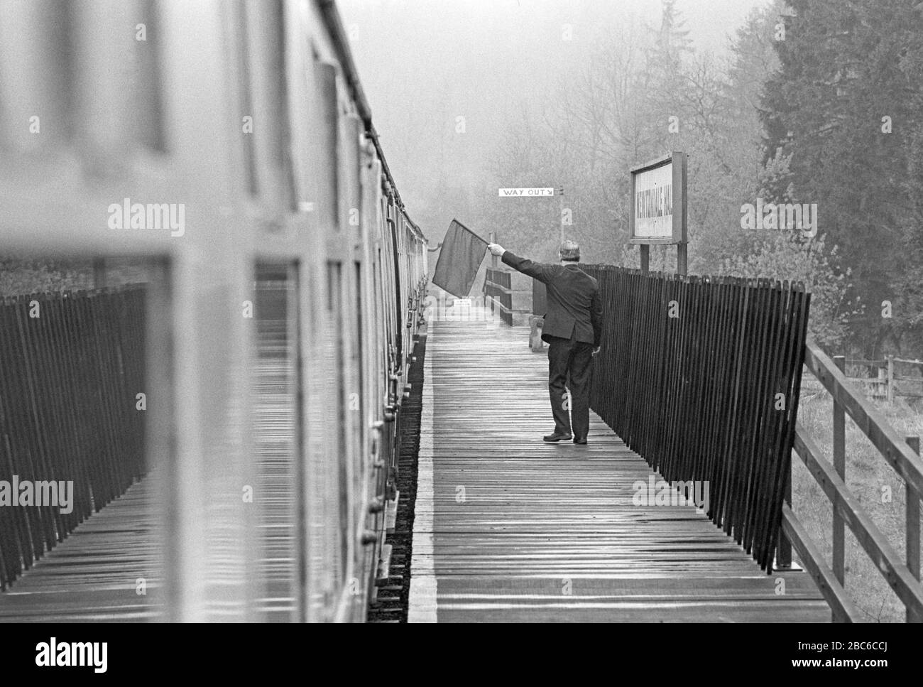 Train guard flag hi-res stock photography and images - Alamy
