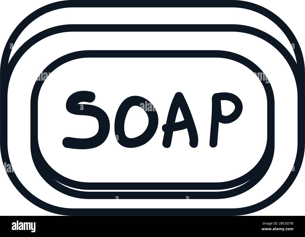 soap bar line style icon design, Cleaning service wash home hygiene ...