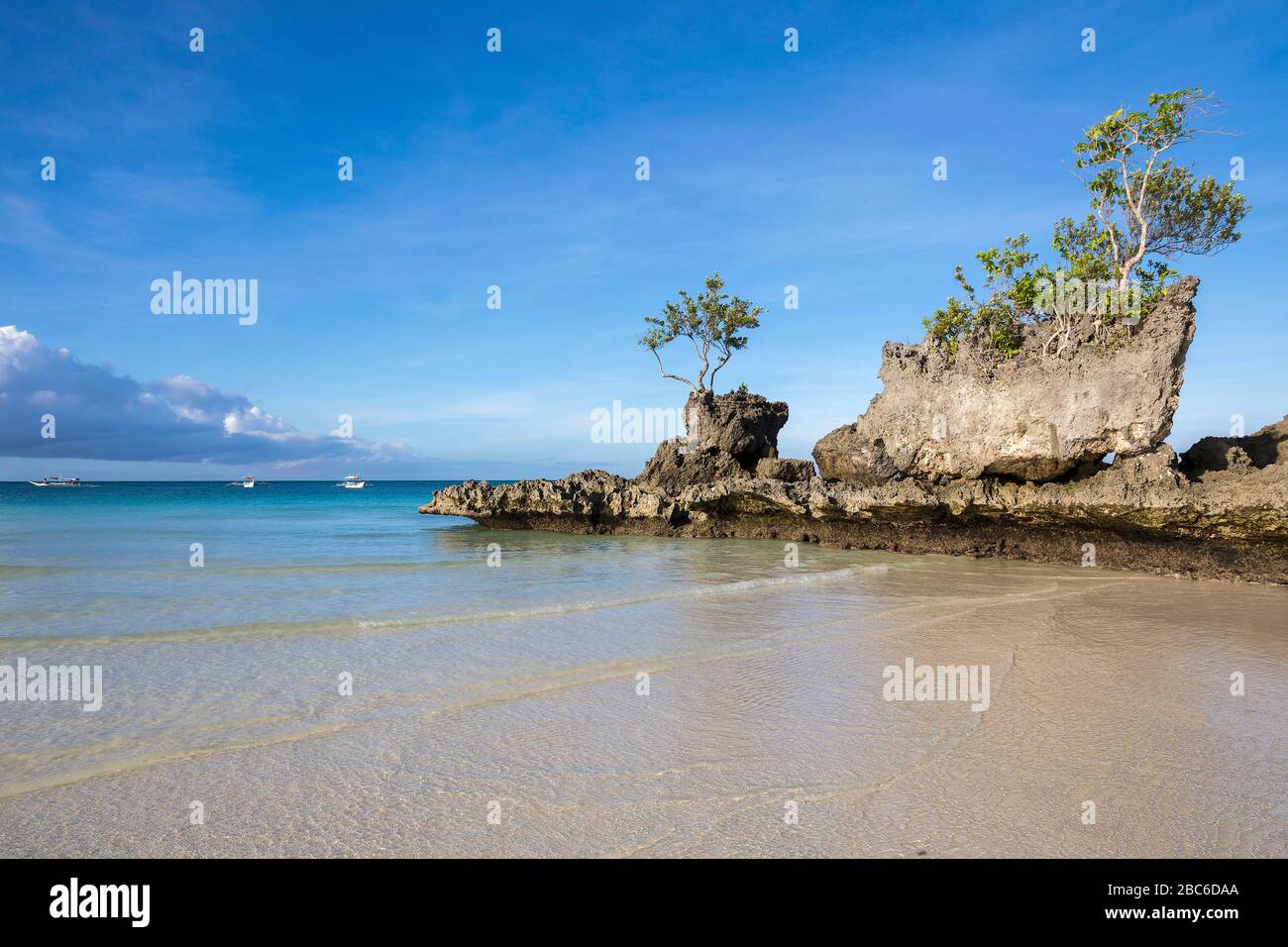 white beach in boracay island, Philippines Stock Photo - Alamy