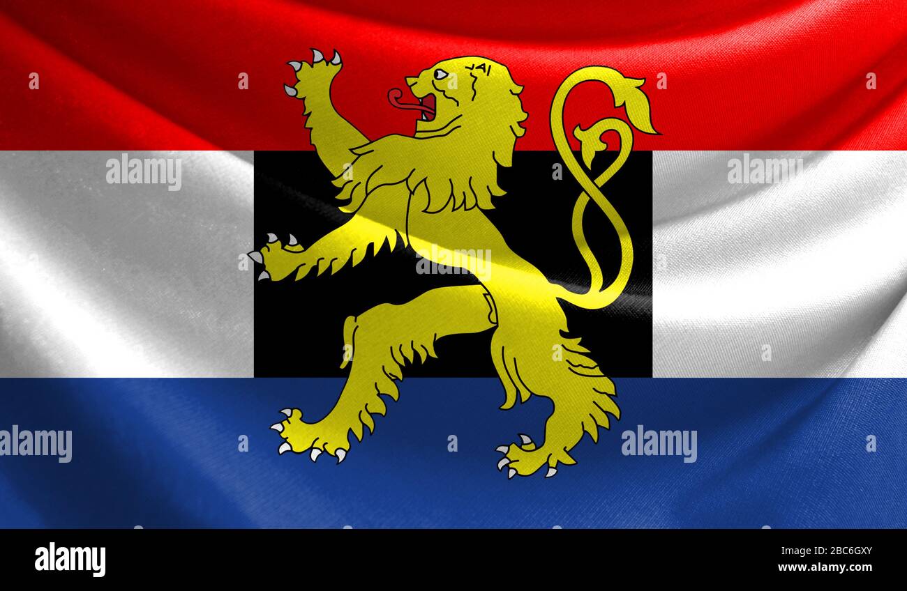 Realistic flag of Benelux on the wavy surface of fabric Stock Photo - Alamy