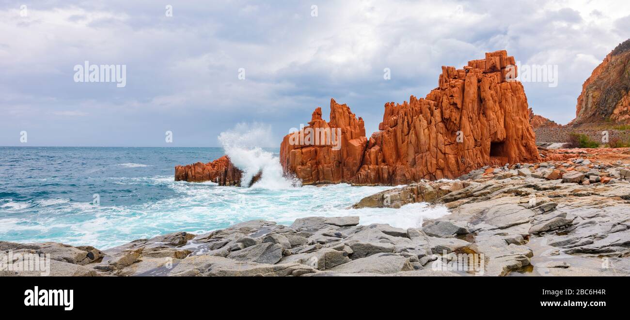 The red rocks beach, arbatax hi-res stock photography and images - Alamy