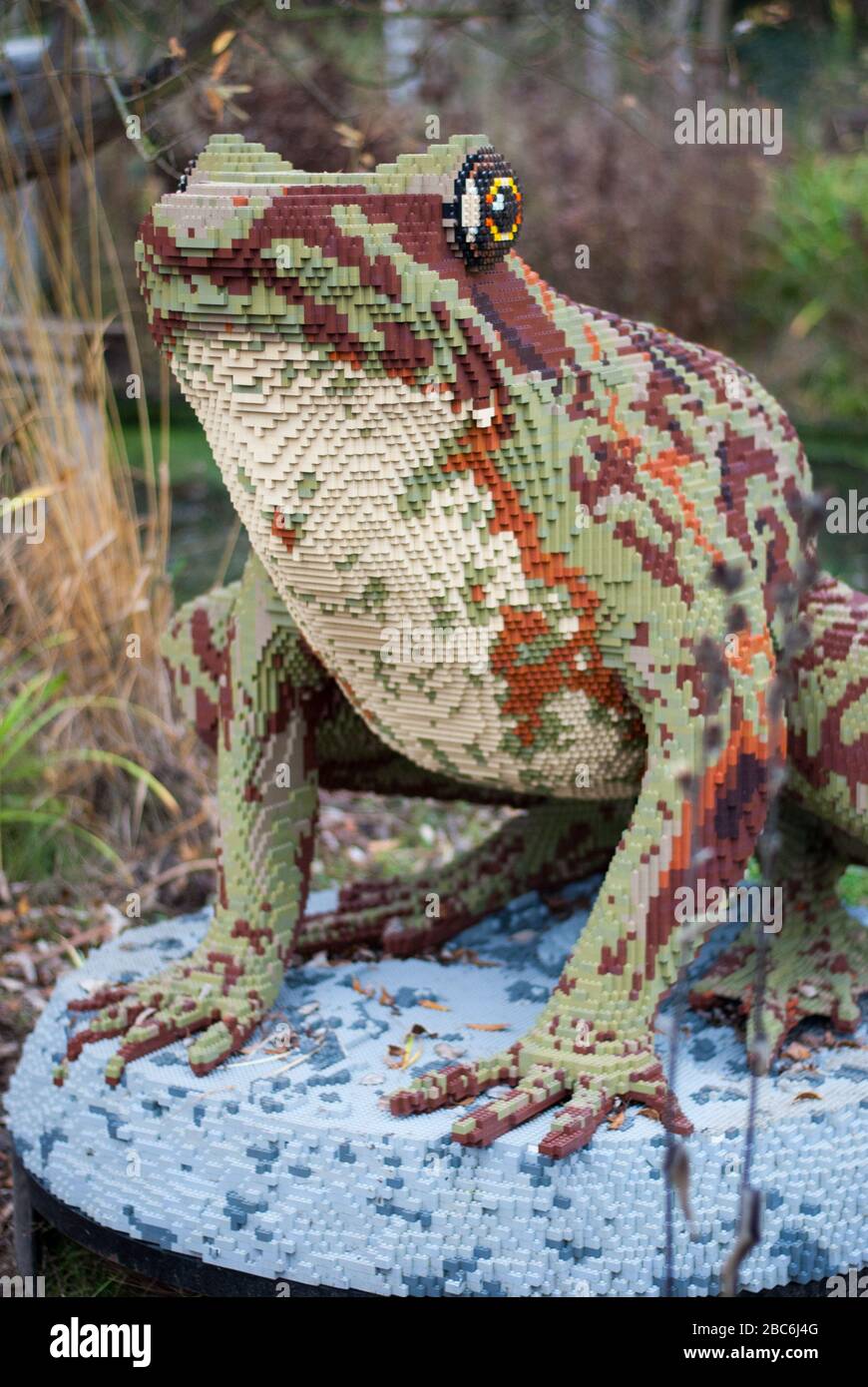 Fred The Frog Lego Brick Collection at Wetland Centre, Queen Elizabeth ...