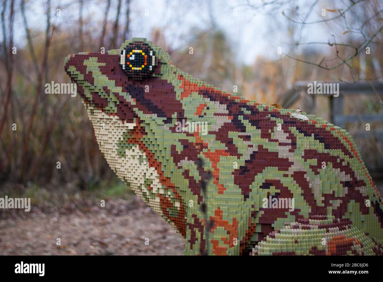 Fred The Frog Lego Brick Collection at Wetland Centre, Queen Elizabeth ...