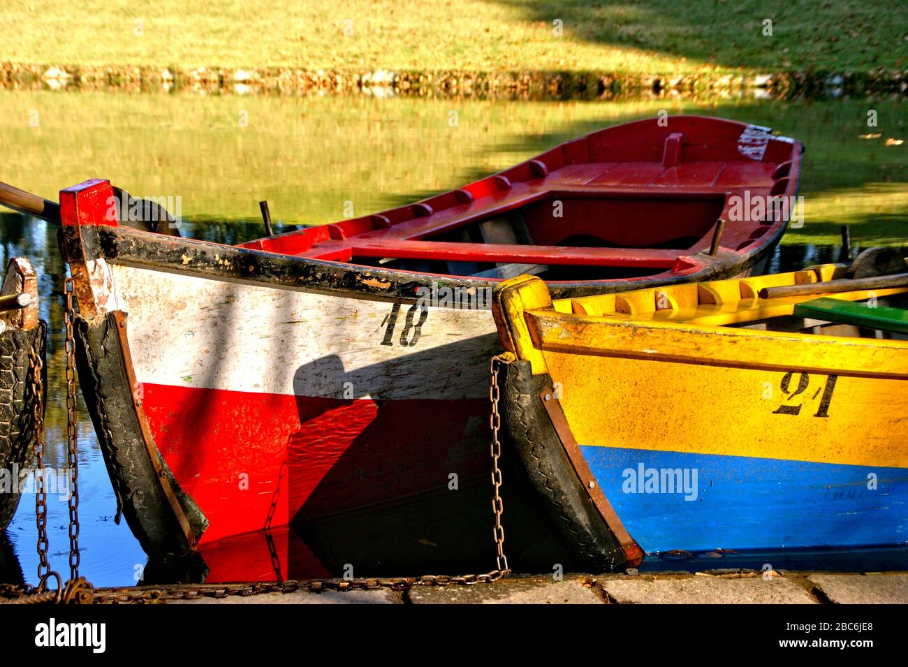 Lake boats on park of Bom Jesus in Braga (Portugal) World Heritage ...