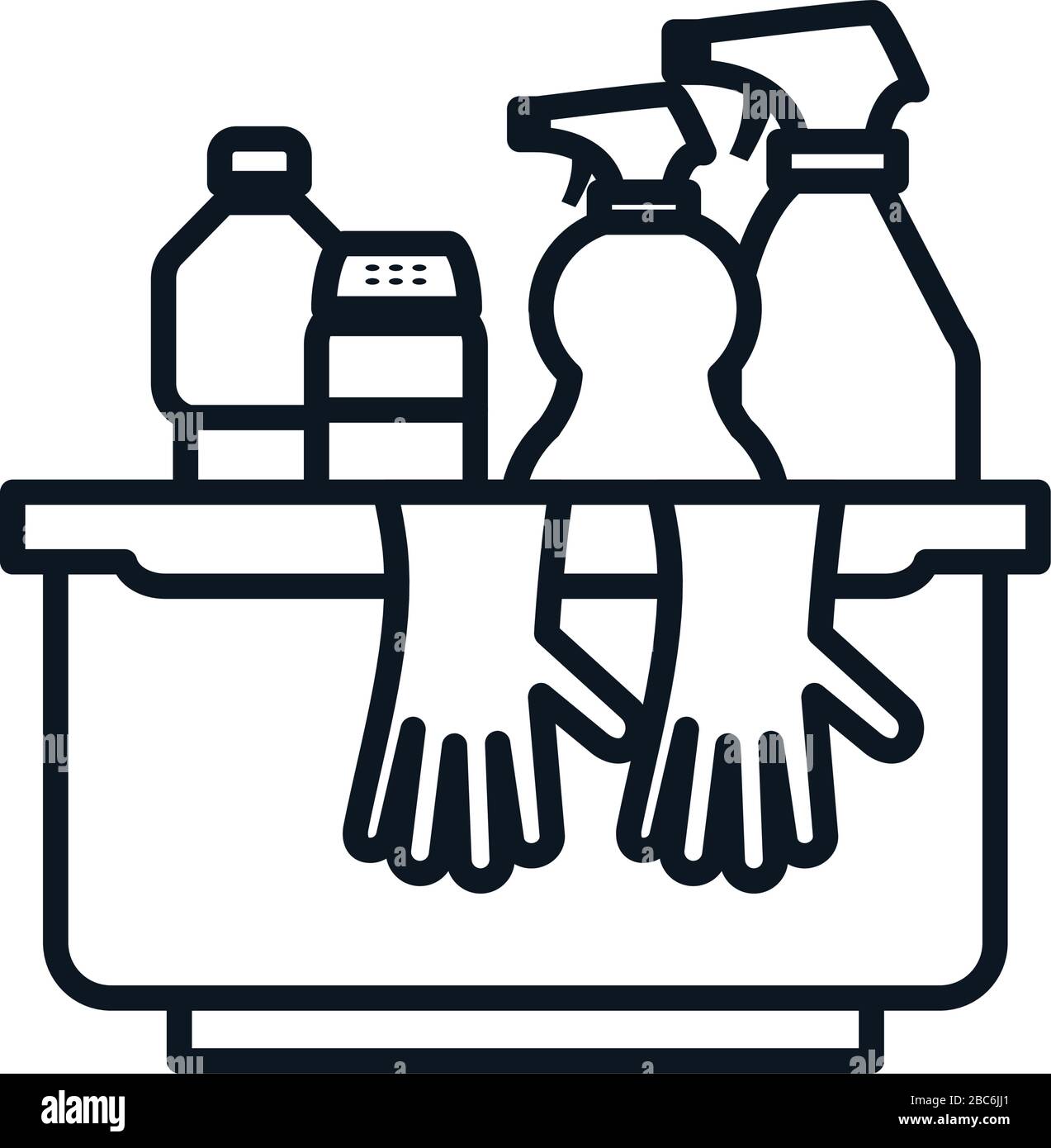 Sanitary sprays Stock Vector Images - Alamy