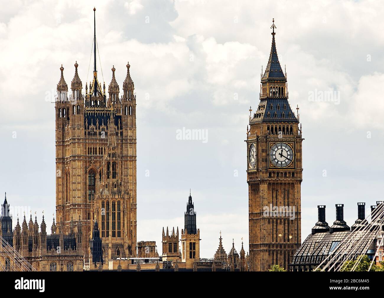 Big ben and the houses of parliament in central london hi-res stock ...