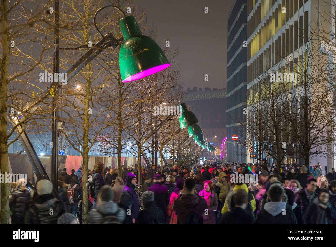 Blue light installation hi-res stock photography and images - Alamy