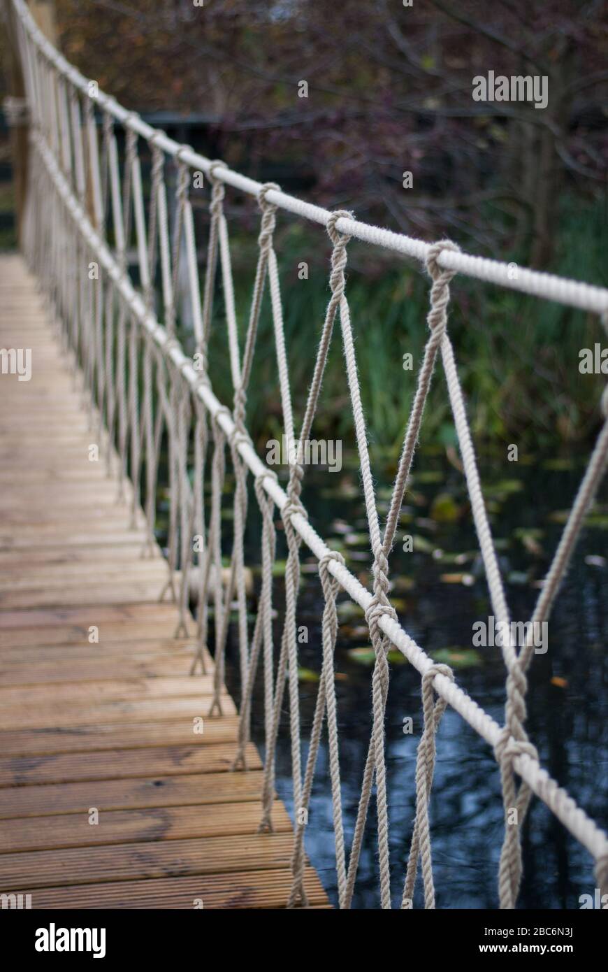 Rope Suspension Bridge Wetland Centre, Queen Elizabeth's Walk, Barnes ...