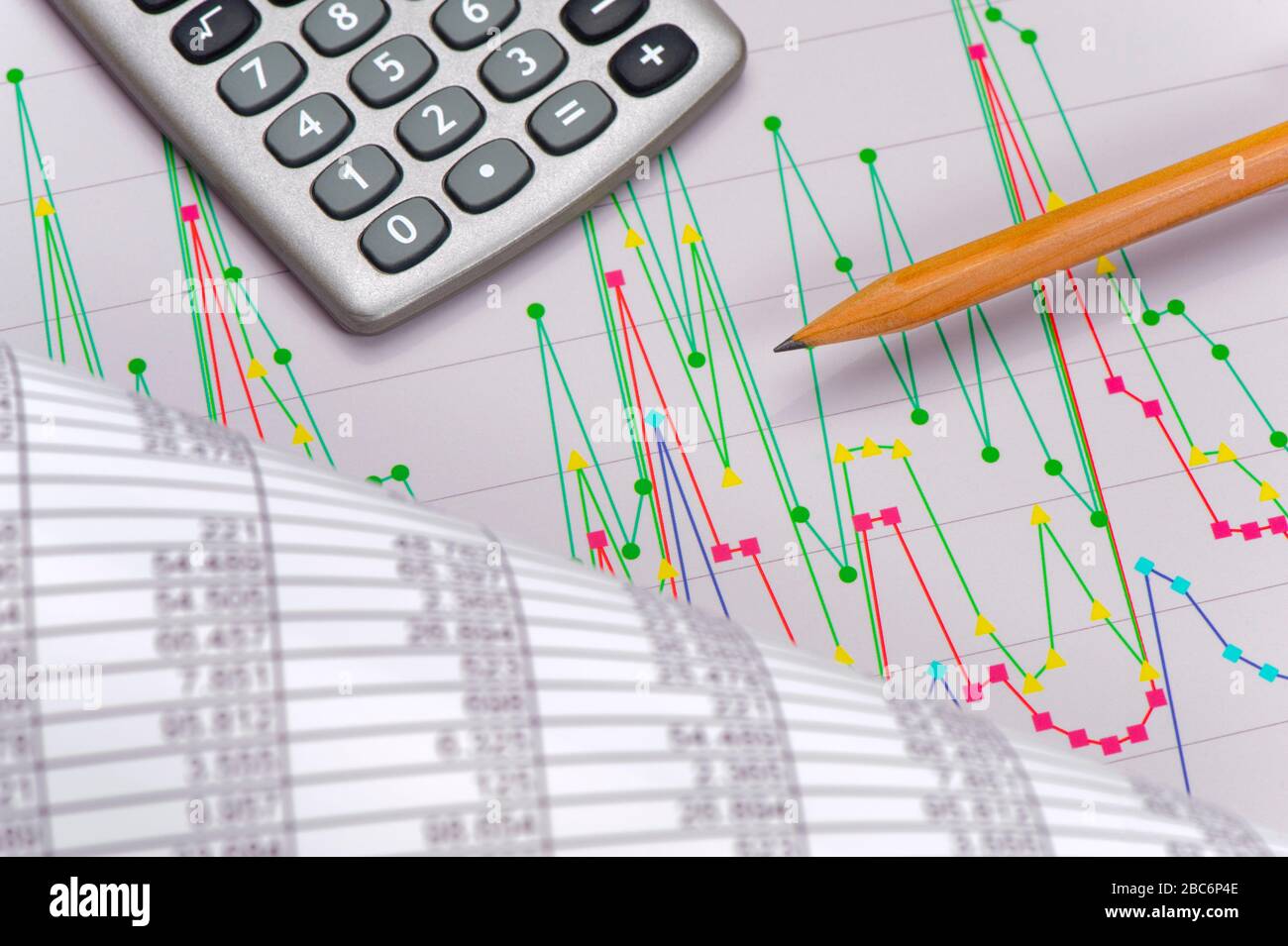 Chart of the stock exchange and financial tables Stock Photo - Alamy