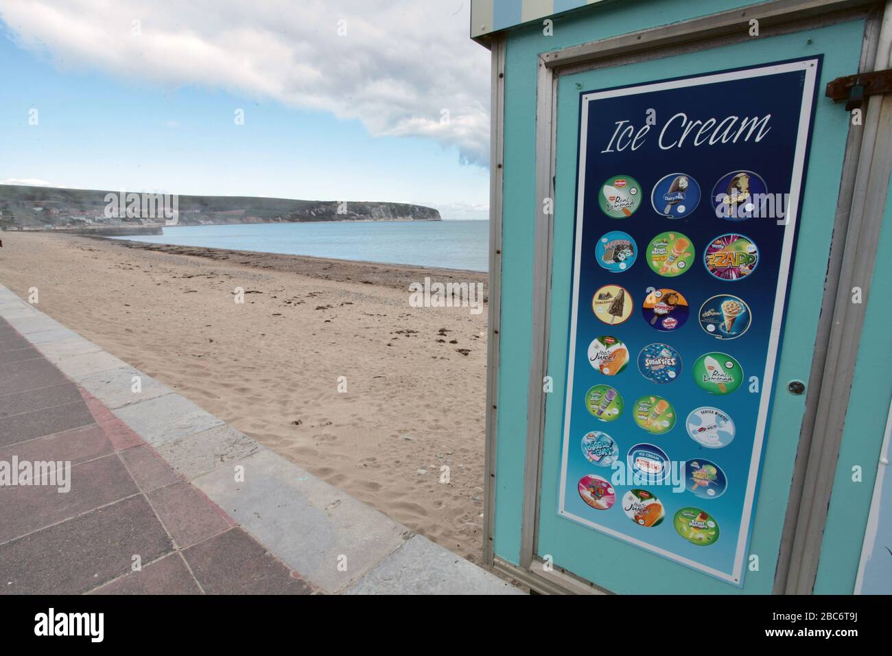 Empty lock down beach hi-res stock photography and images - Alamy