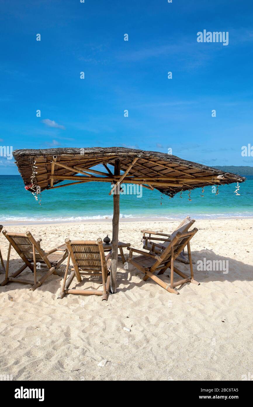 Boracay Island beautiful beach puka shell beach, Philippines Stock ...