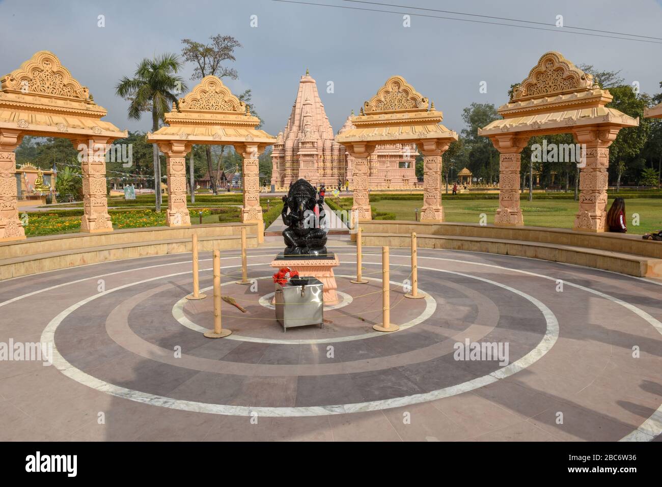 Hindu temple of Shashwat Dham near Sauraha in Nepal Stock Photo - Alamy