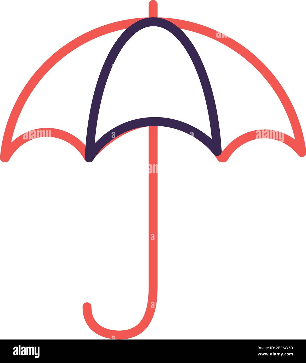 Street wet umbrella Stock Vector Images - Alamy