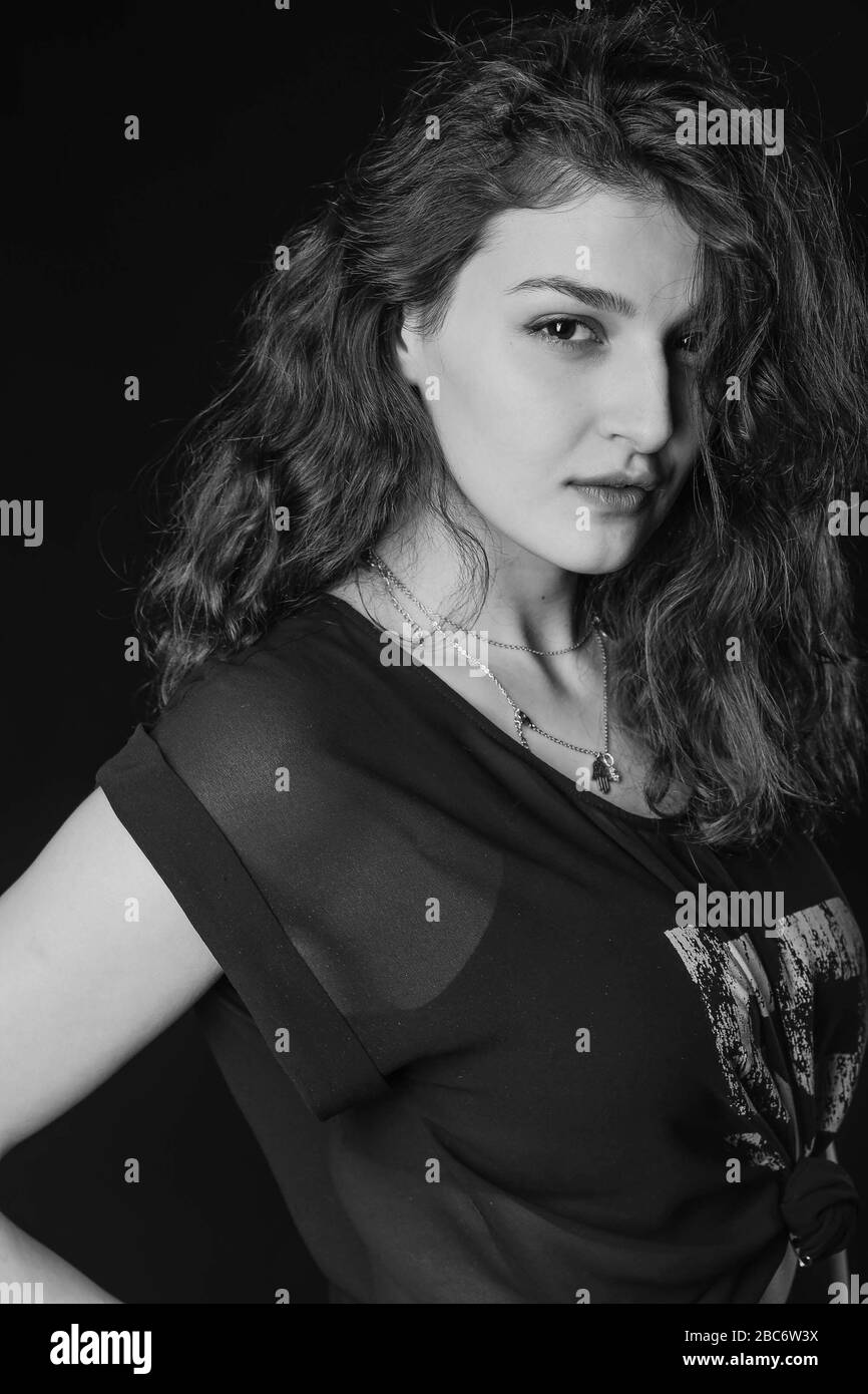 Arab girl camera Black and White Stock Photos & Images - Alamy