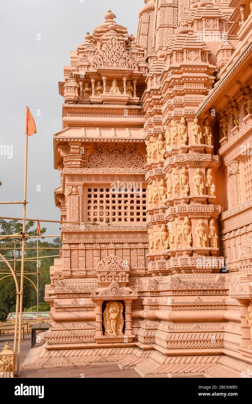 Hindu temple of Shashwat Dham near Sauraha in Nepal Stock Photo - Alamy