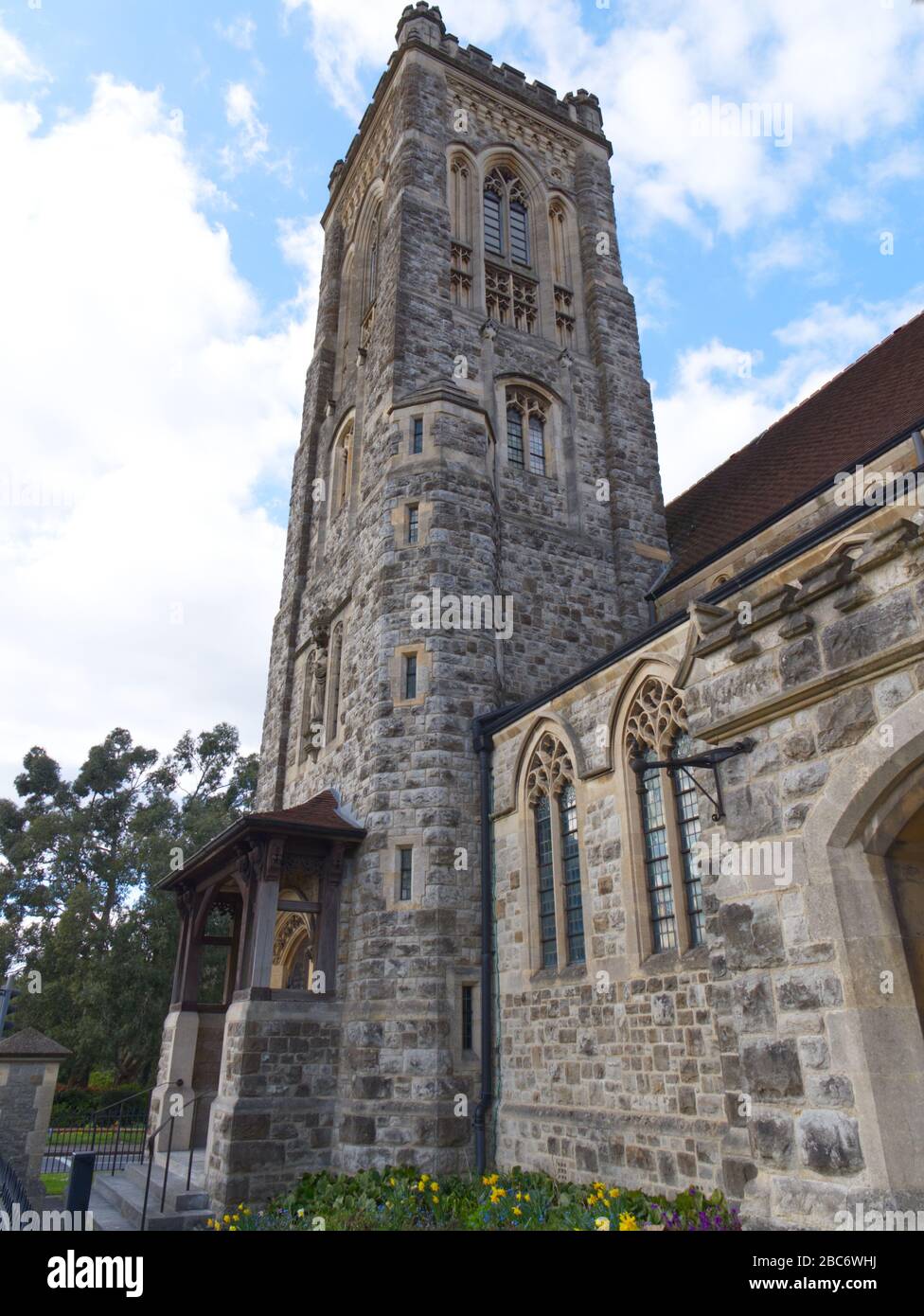 Nave and west tower of st peters parish church hi-res stock photography ...