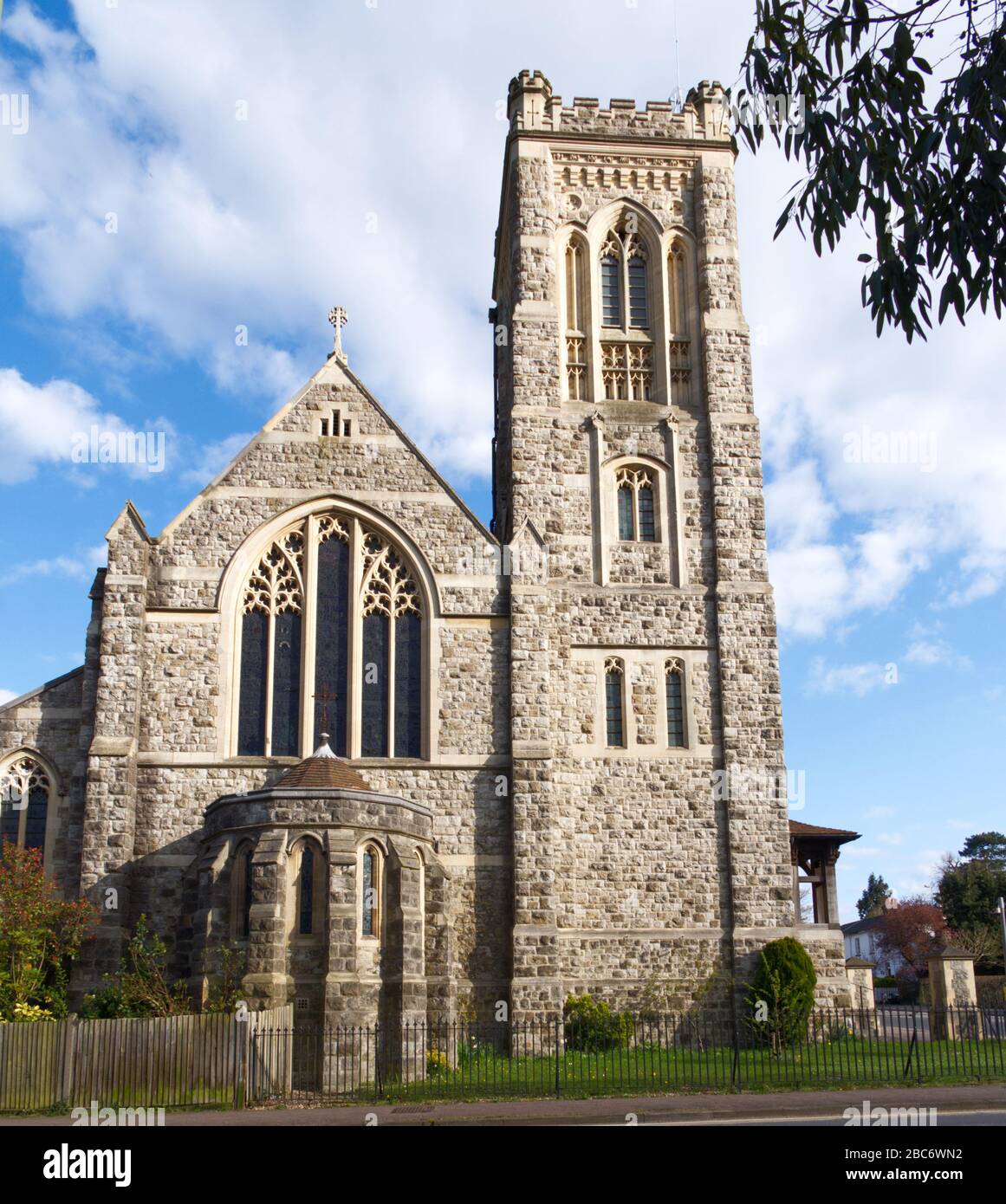 Nave and west tower of st peters parish church hi-res stock photography ...